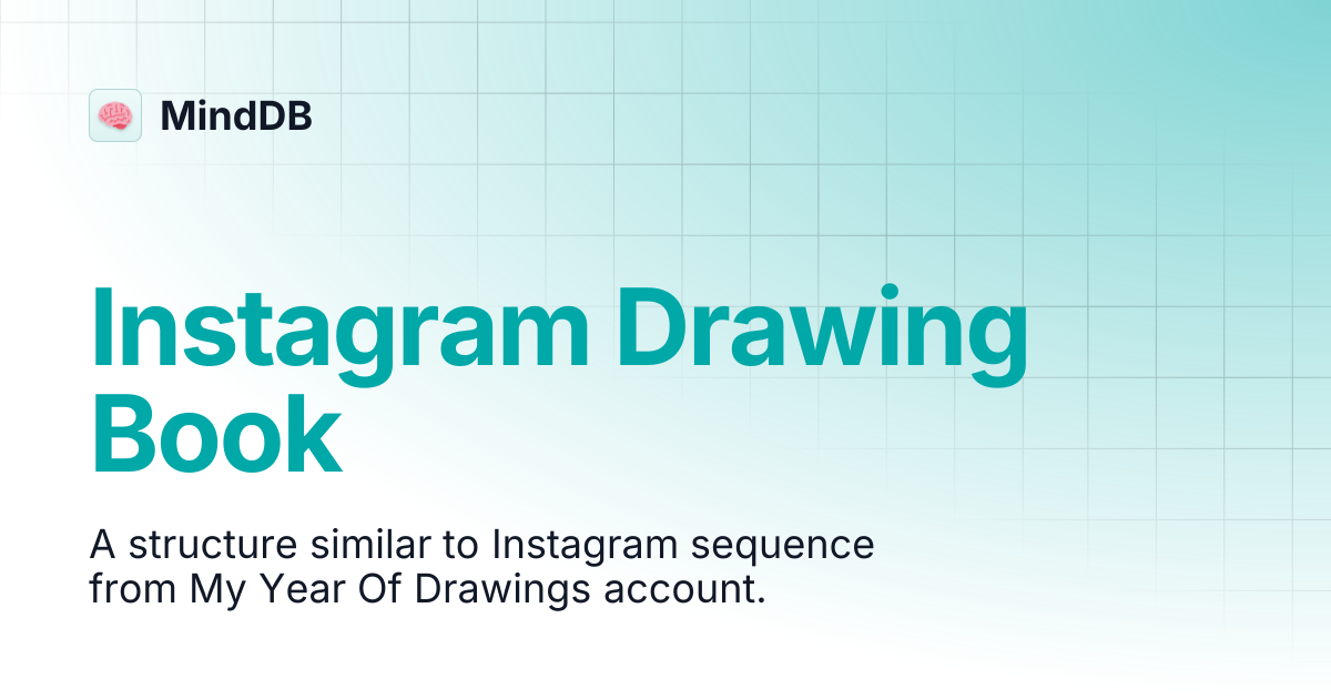 Instagram Drawing Book | MindDB